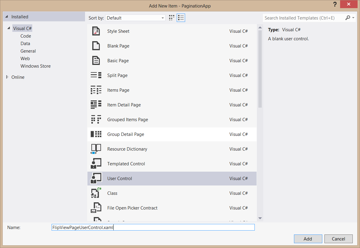 Implementing Pagination in Windows Store Apps Using FlipView – Boredom ...